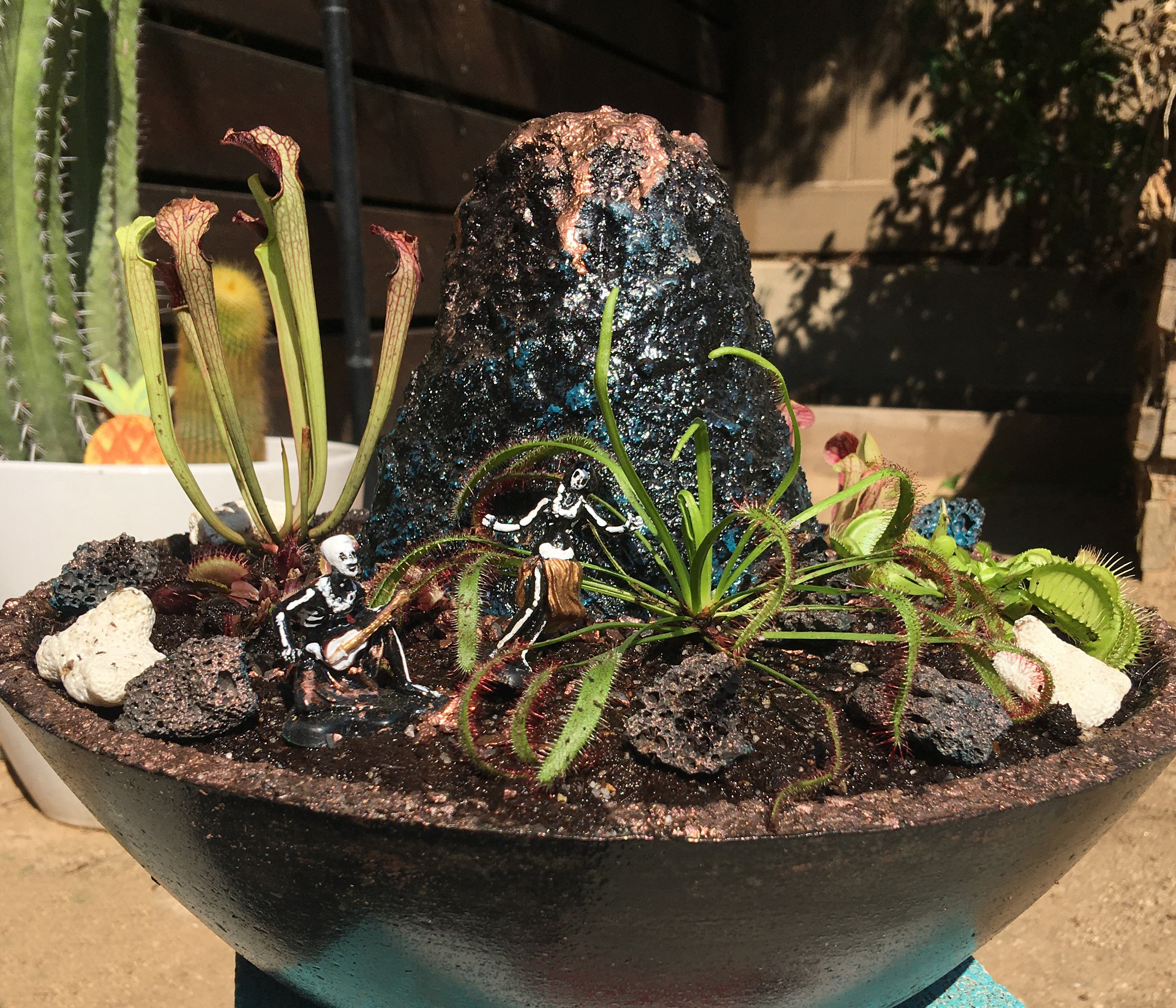 Decorative CONCRETE VOLCANO for Planters - Etsy