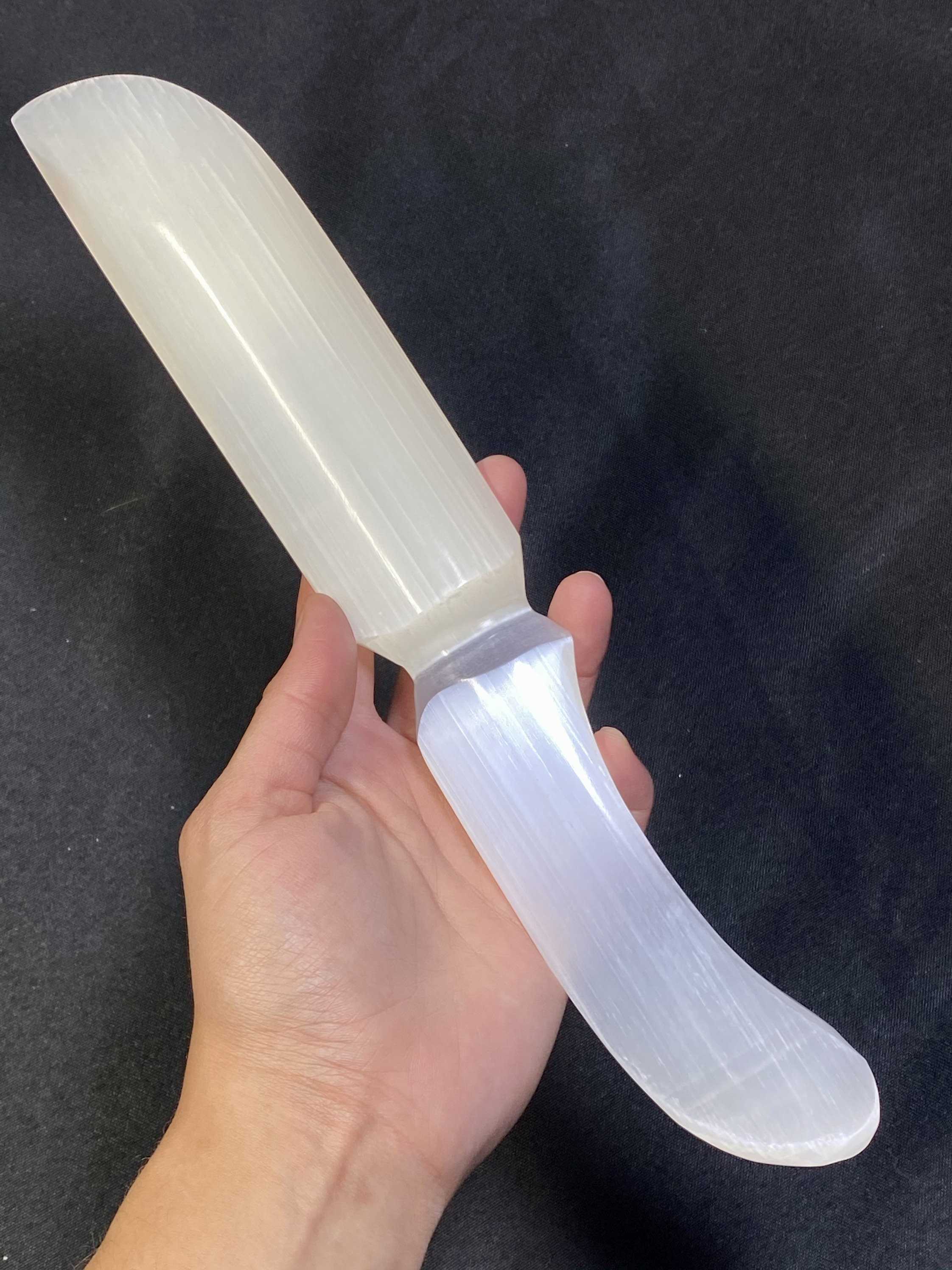 Large White Selenite Sword from Morocco swords clear | Etsy