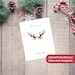 Reindeer Footprint Craft Printable, Footprint Christmas Printable Kids ...