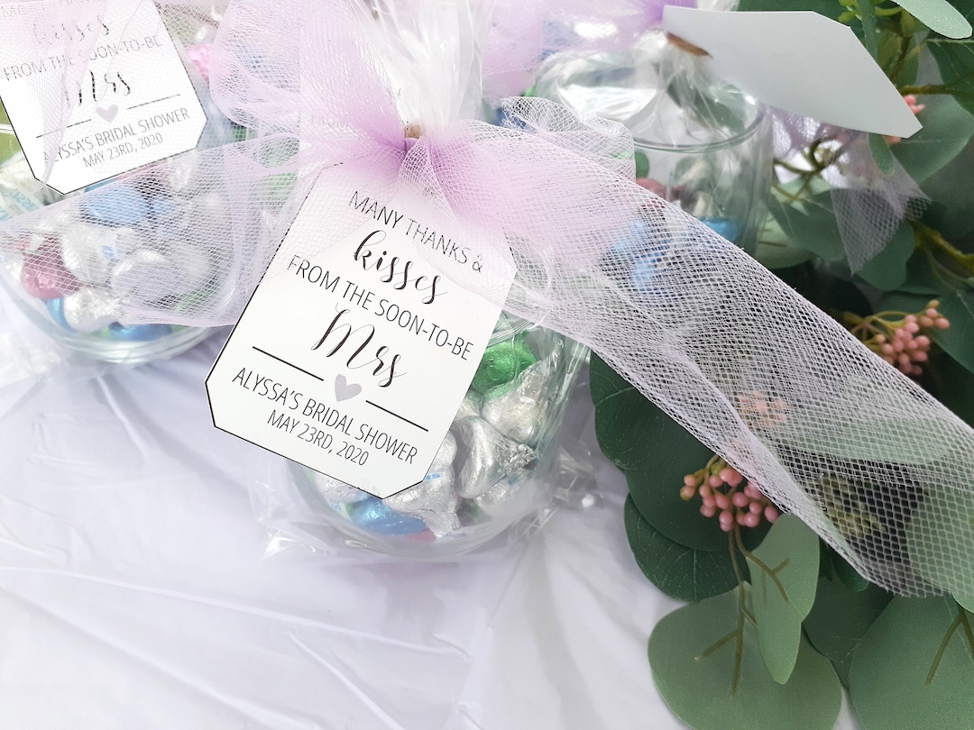 Thanks and Kisses From the Soon to Be Mrs Tags, Hershey Kiss Thank You ...