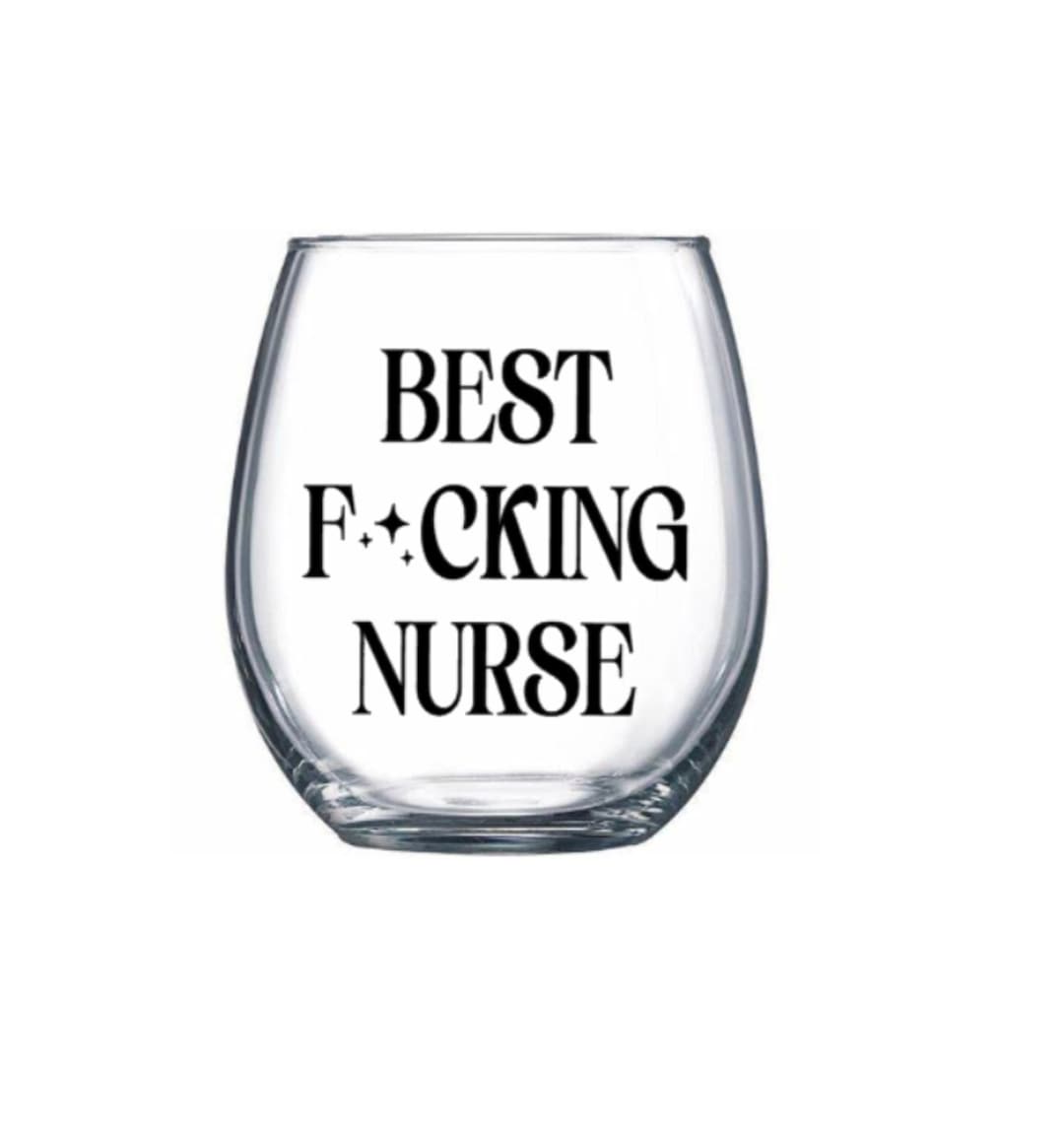 Nurse Wine Glass. Nurse Gift. Gift for Nurse. Nurse Gifts. Rn Gift. Rn ...