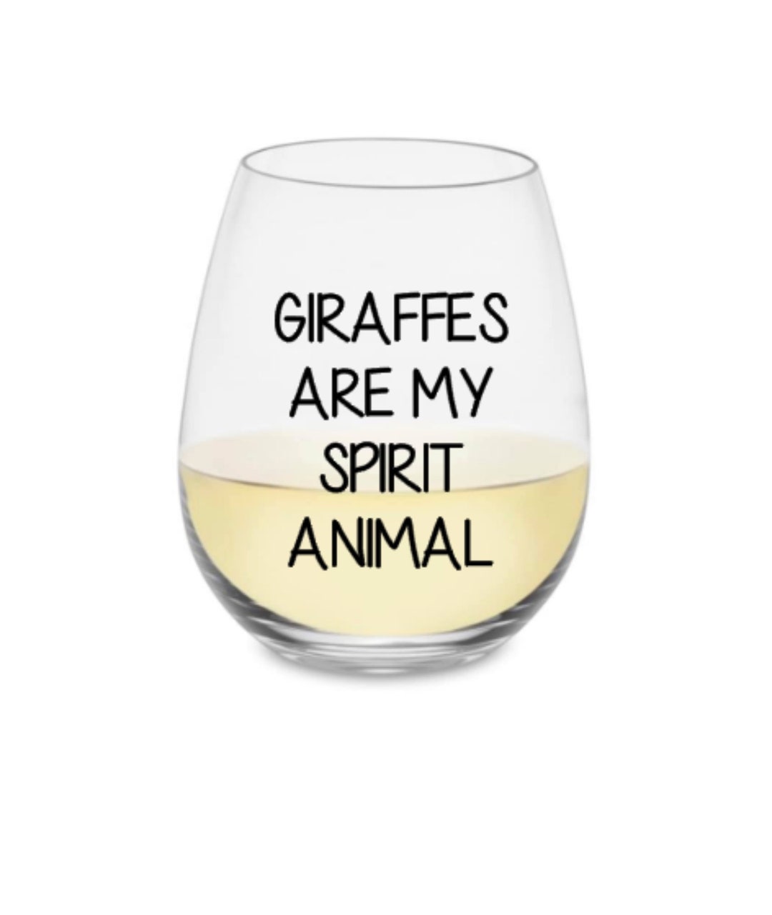 Giraffe Wine Glass. Giraffe Glass. Giraffe Gift. - Etsy