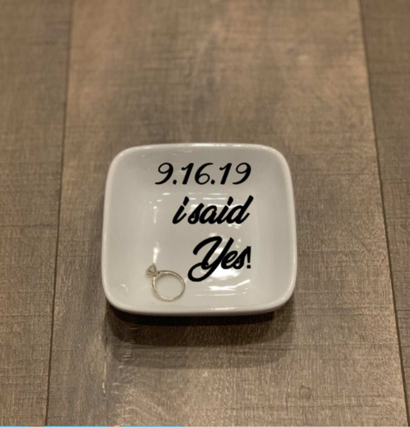 I Said Yes Ring Dish. Engagement Ring Dish. Engagement Dish. | Etsy