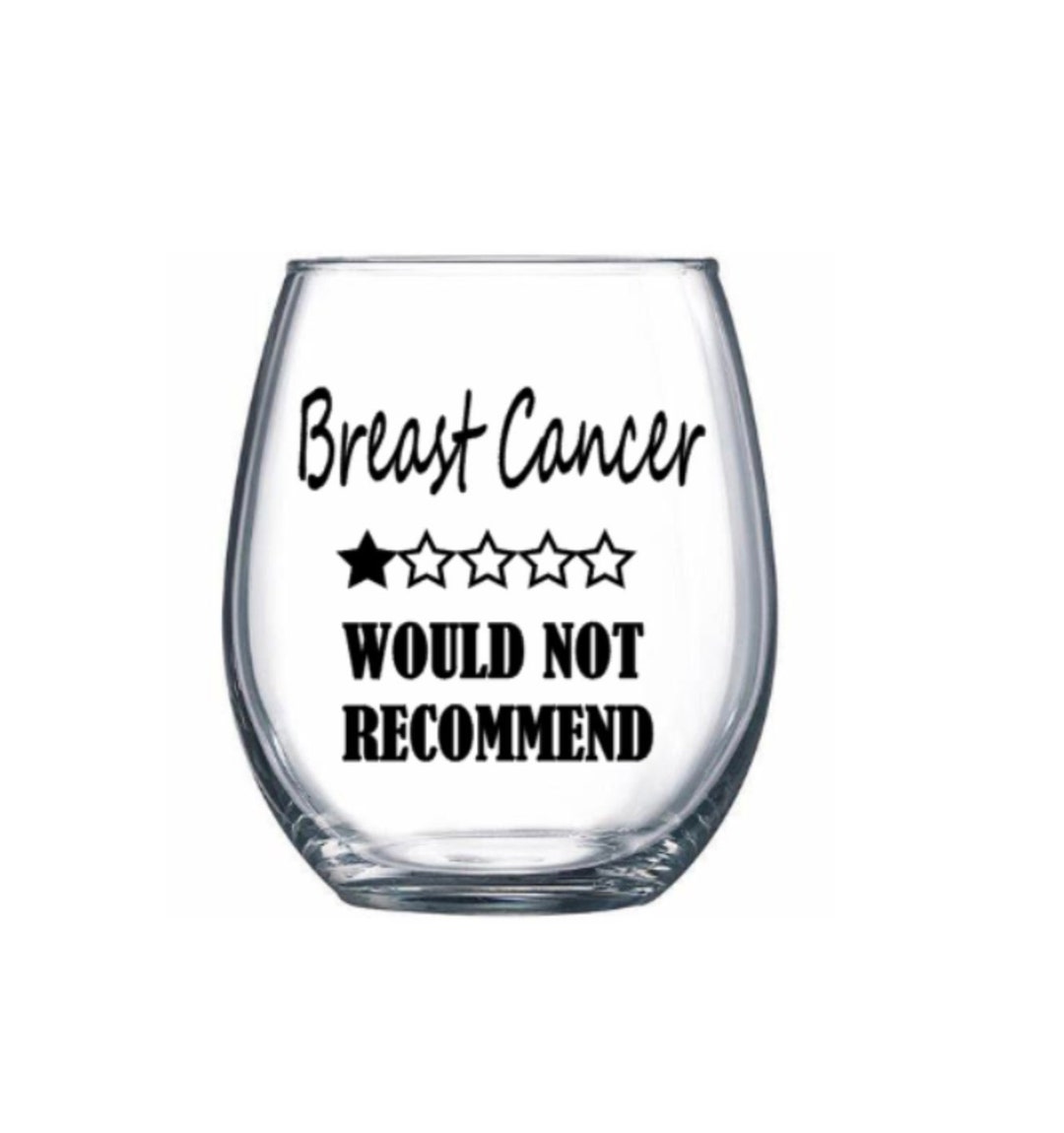 Cancer Wine Glass. Cancer Glass. Cancer Survivor Wine Glass. Cancer ...