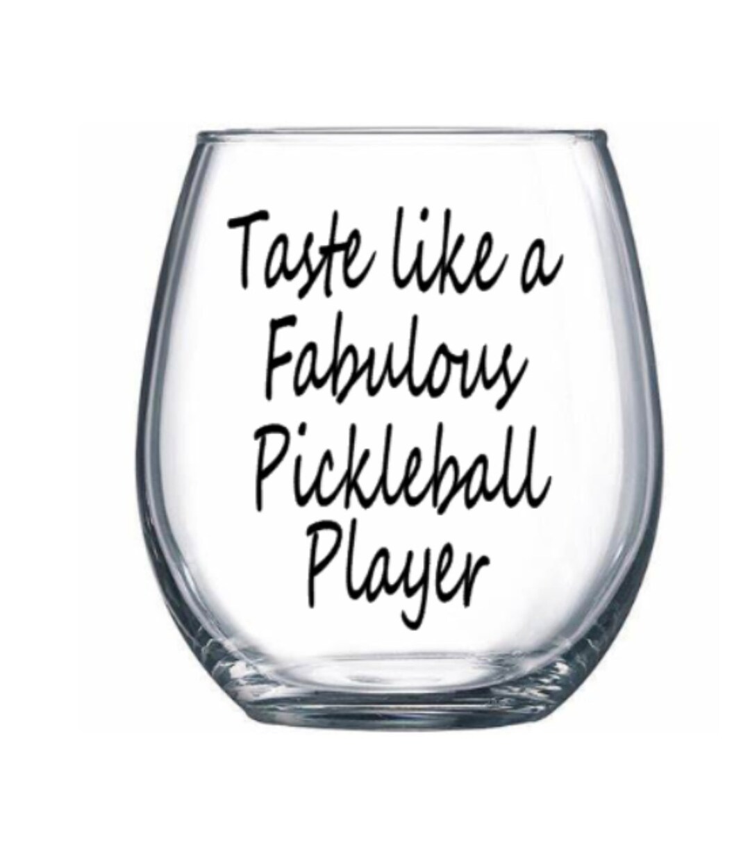Pickleball Glass. Pickleball Gift. Pickle Ball Wine Glass. Tennis ...