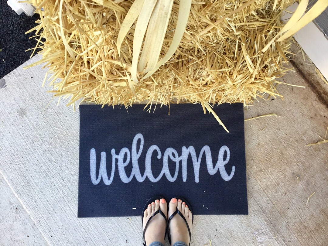 Welcome Mat. Welcome Indoor Mat. Welcome Outdoor Mat. Housewarming Gift ...