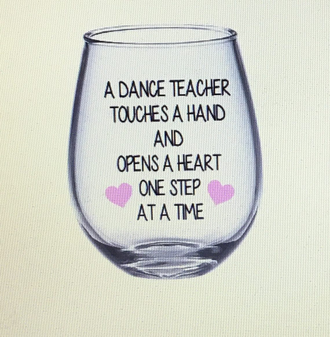 Dance Teacher Wine Glass. Dance Teacher Glass. Dance Teacher | Etsy