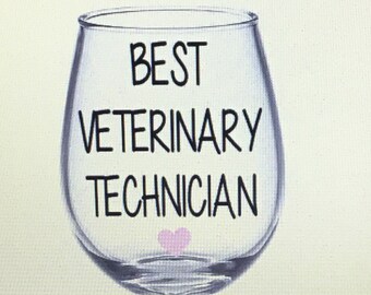 Vet Wine Glass. Vet Gift. Veterinarian Gift. Veterinarian Wine | Etsy