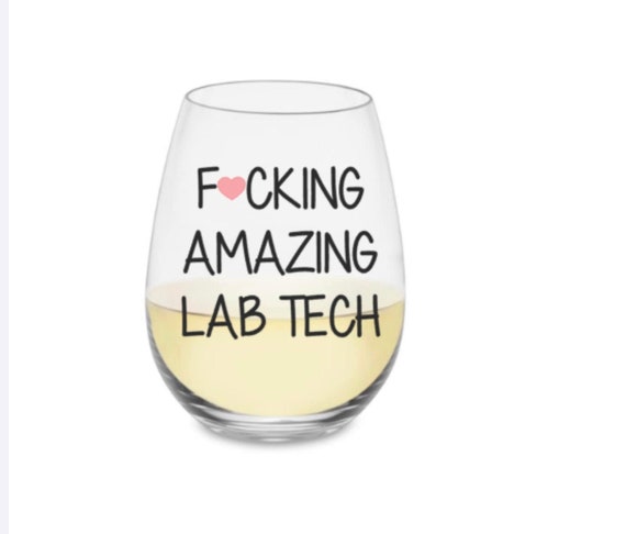 Lab Tech Wine Glass. Lab Technician Wine Glass. Phlebotomist | Etsy
