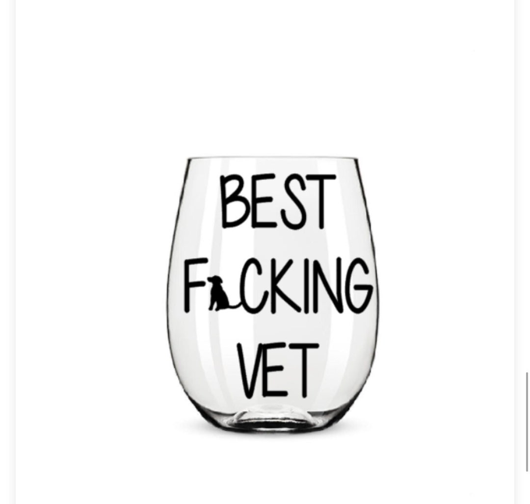 Vet Wine Glass. Vet Gift. Vet Glass. Veterinarian Wine Glass ...