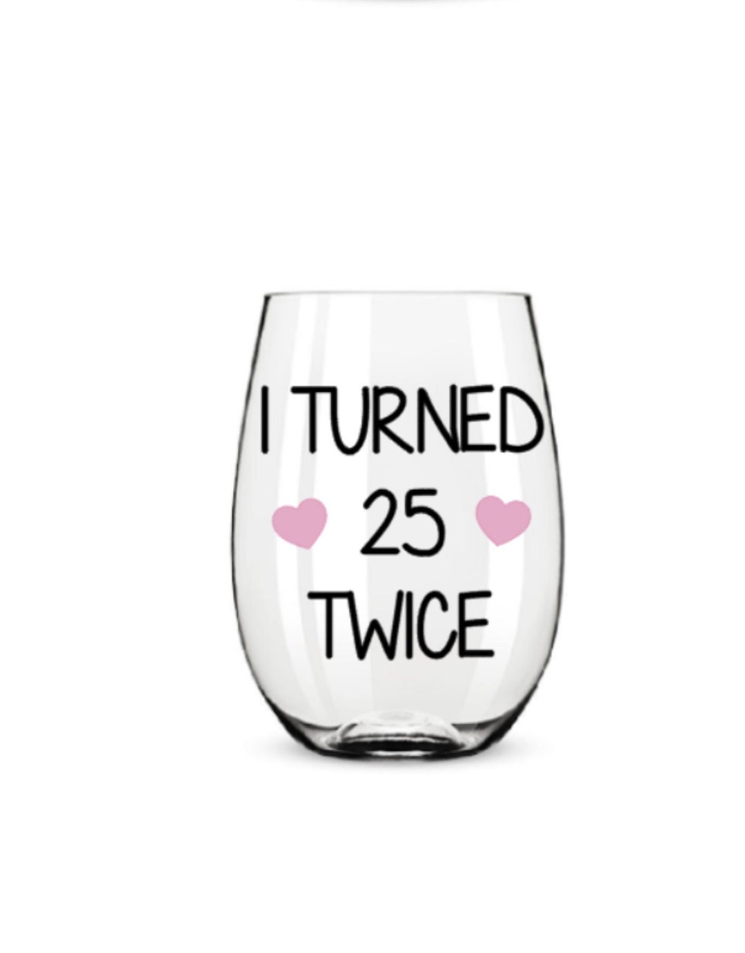50 Wine Glass. 50th Wine Glass. 50th Gift. 50th Birthday Wine Glass ...