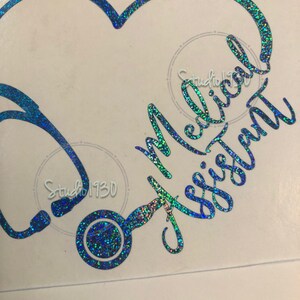 Medical Assistant Decal, Medical Assistant, Yeti Decal, Nurse Decal ...