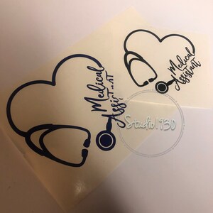 Medical Assistant Decal, Medical Assistant, Yeti Decal, Nurse Decal ...