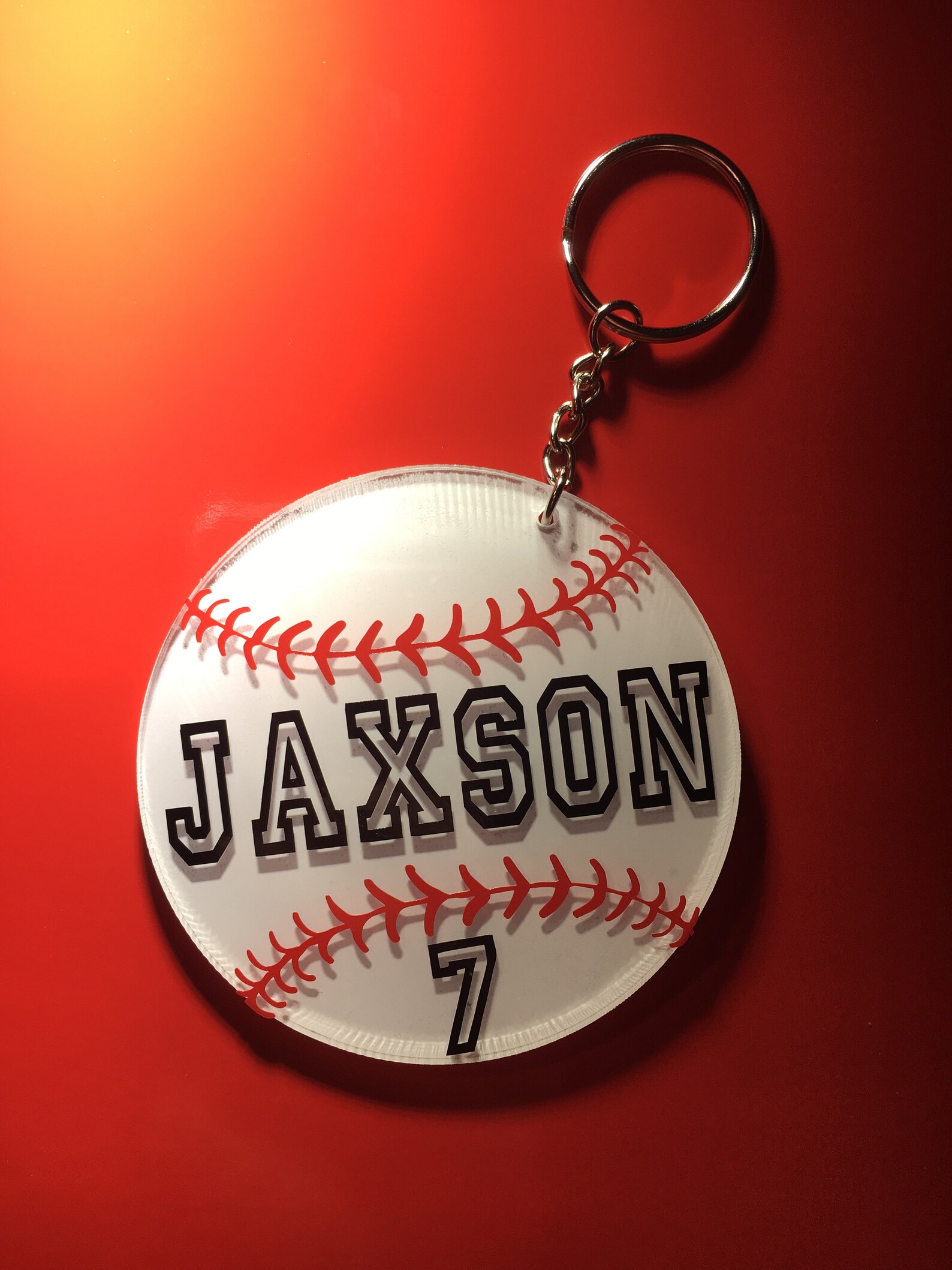 Baseball Keychain PERSONALIZED BASEBALL GIFTS Team Gifts - Etsy