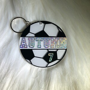Soccer Ball Keychain -- PERSONALIZED SOCCER GIFTS -- Team Gifts ...