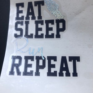 Run Decal -- Track Decal - Etsy