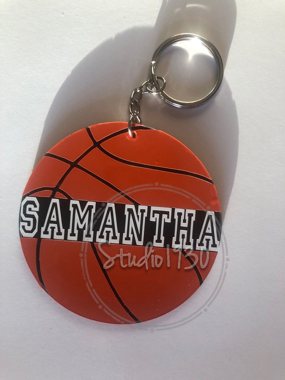Personalized Basketball Keychain Basketball Gifts - Etsy
