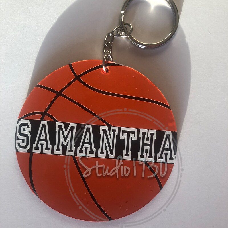 Basketball Keychain - Etsy