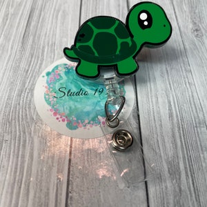 Baby Turtle Badge Reel - Etsy