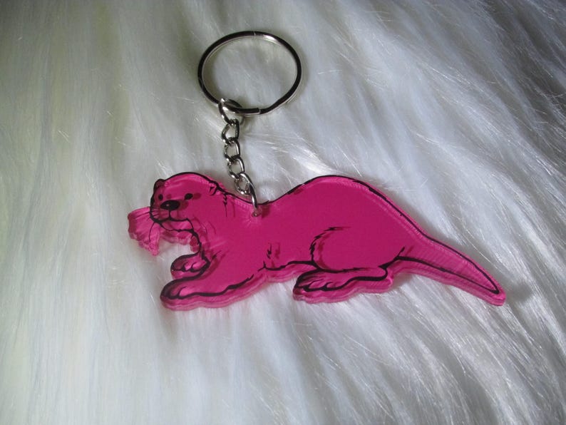 Otter Keychain Otter Gifts - Etsy