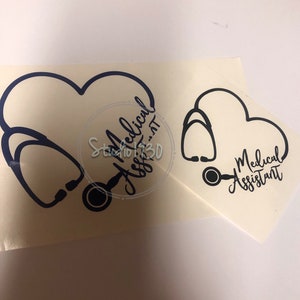 Medical Assistant Decal, Medical Assistant, Yeti Decal, Nurse Decal ...