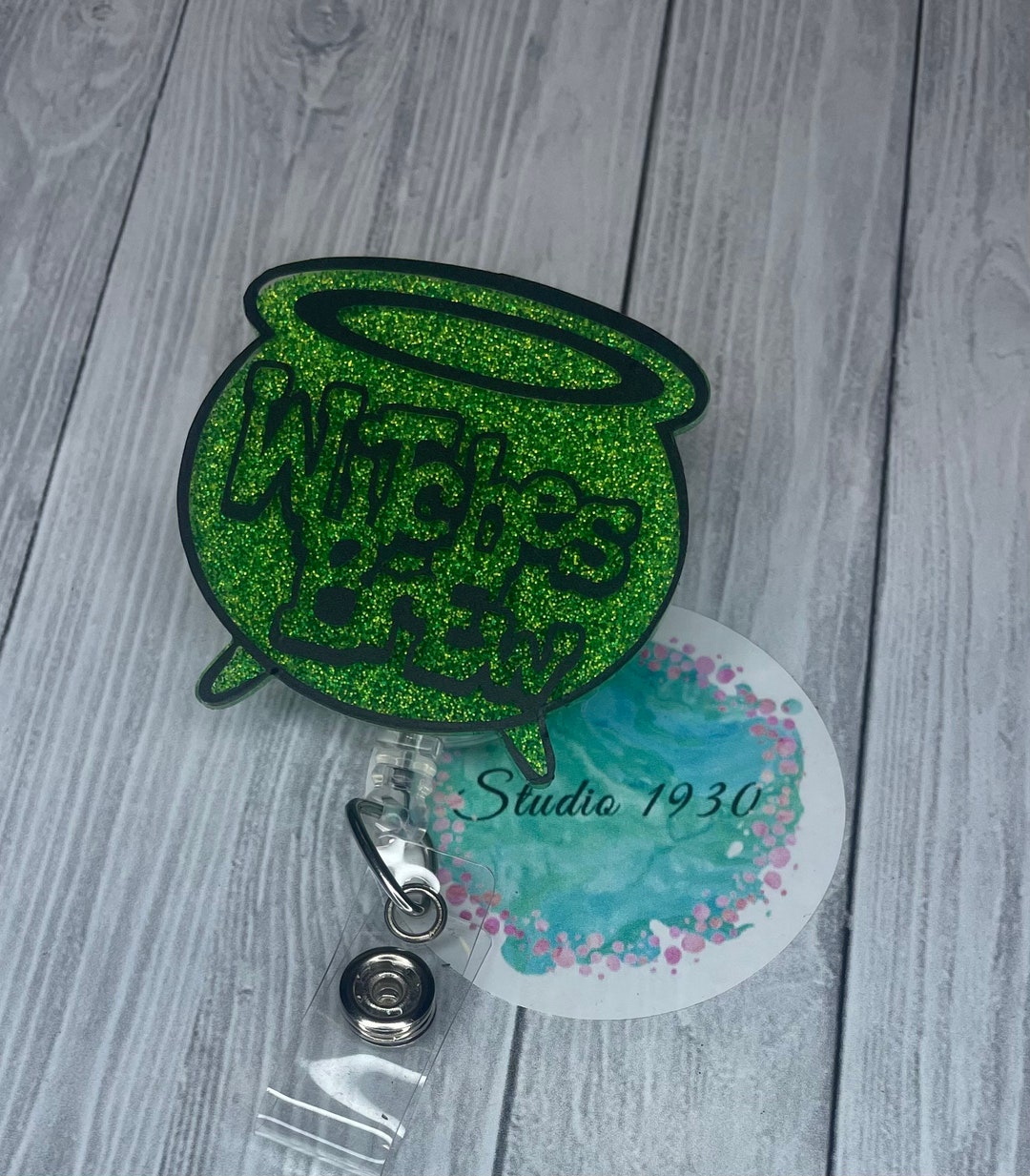 Witch Cauldron Badge Reel — Halloween Badge Reel — Nurse Badge Reel ...