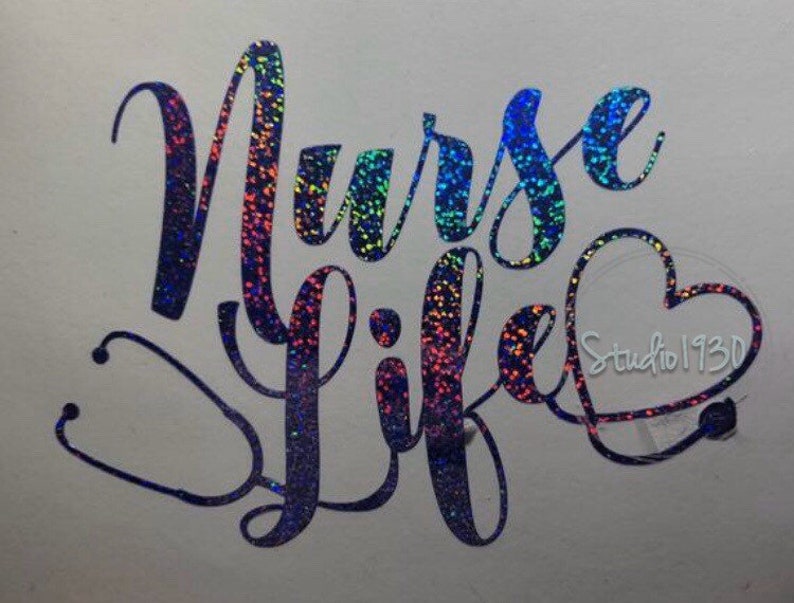 Nurse decal nurse car decal nurse life nursing sticker | Etsy