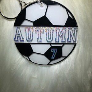 Soccer Ball Keychain -- PERSONALIZED SOCCER GIFTS -- Team Gifts ...
