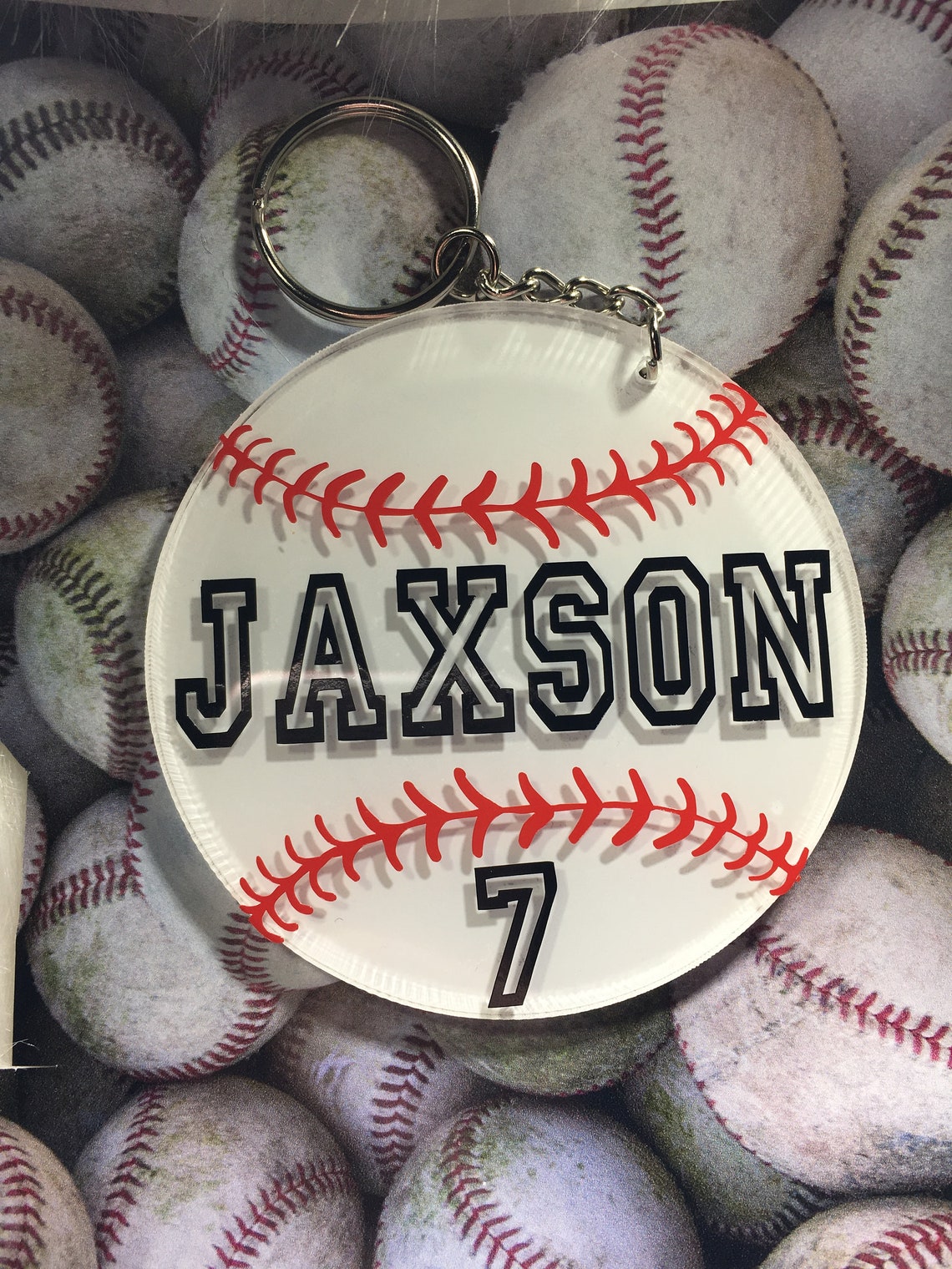 Baseball Keychain PERSONALIZED BASEBALL GIFTS Team Gifts - Etsy