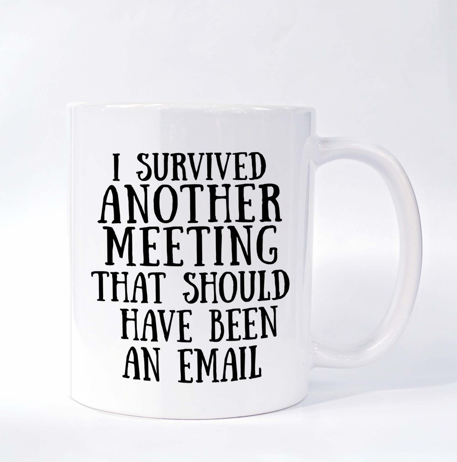 I Survived Another Meeting That Should Have Been an Email, Funny Mug ...