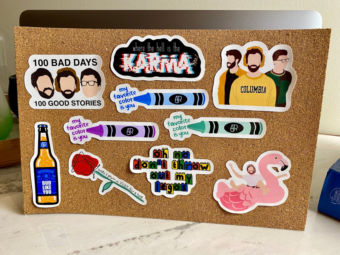100 Bad Days 100 Good Stories Ajr Band Waterproof Sticker Etsy