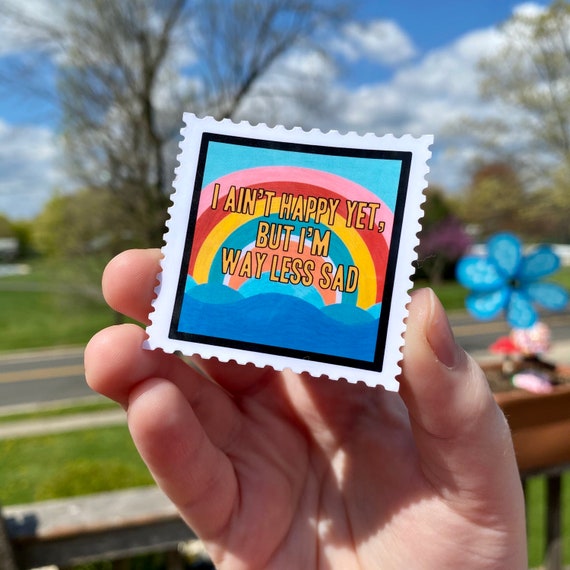 Way Less Sad Ajr Band Waterproof Sticker Etsy