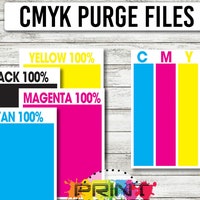 CMYK Printer Purge Files, Instant Download and Print for Help W ...