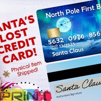 Santa's Lost Wallet, Santa Claus Wallet, Sleigh Licence, Reindeer Money ...
