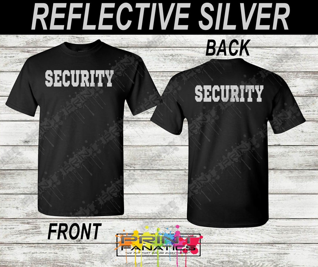 Reflective Security T-shirt, Reflective Silver Tshirt, Even Security ...