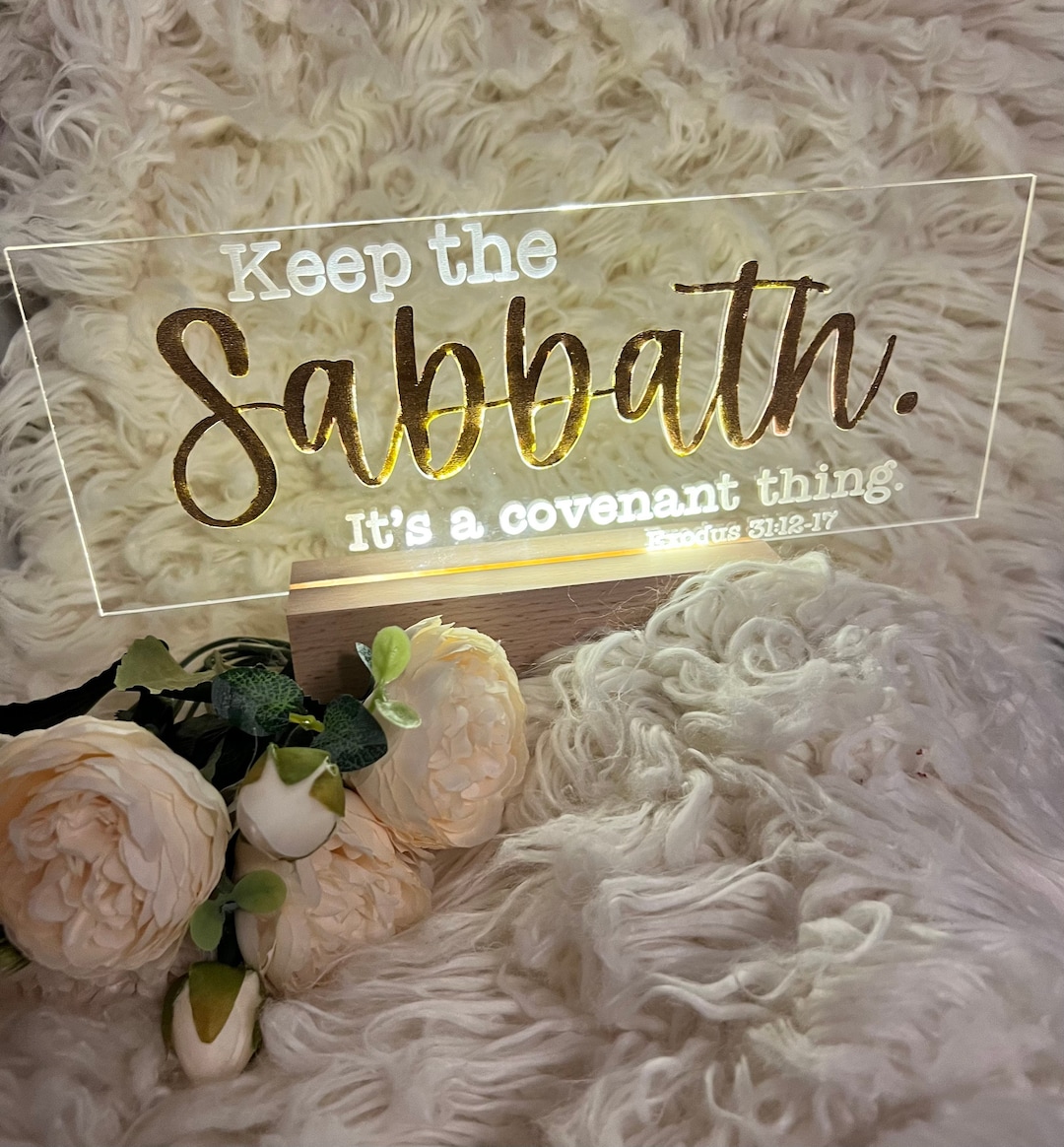 Keep the Sabbath Lamp - Etsy