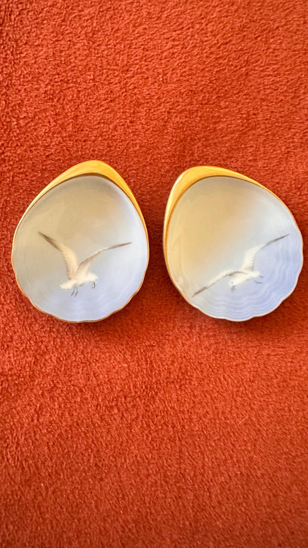 Bing and Grondahl B&G Gilded Shell Dishes - Fine Danish Porcelain - Etsy