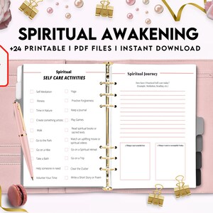 Printable Spiritual Awakening Workbook, Meditation Journal, Self ...