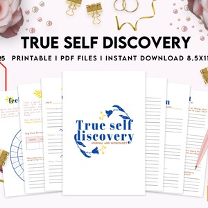 True Self Discovery, Self Esteem, Self Love Journal , Self Care Journal ...