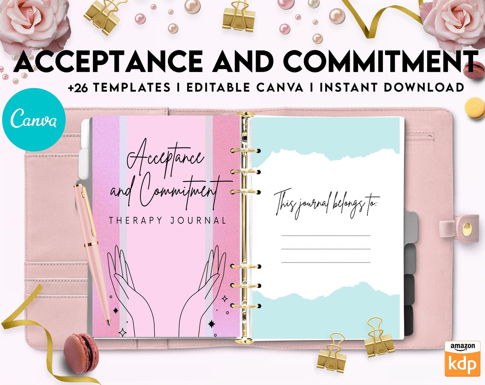Acceptance and Commitment Therapy Journal Self Discovery - Etsy