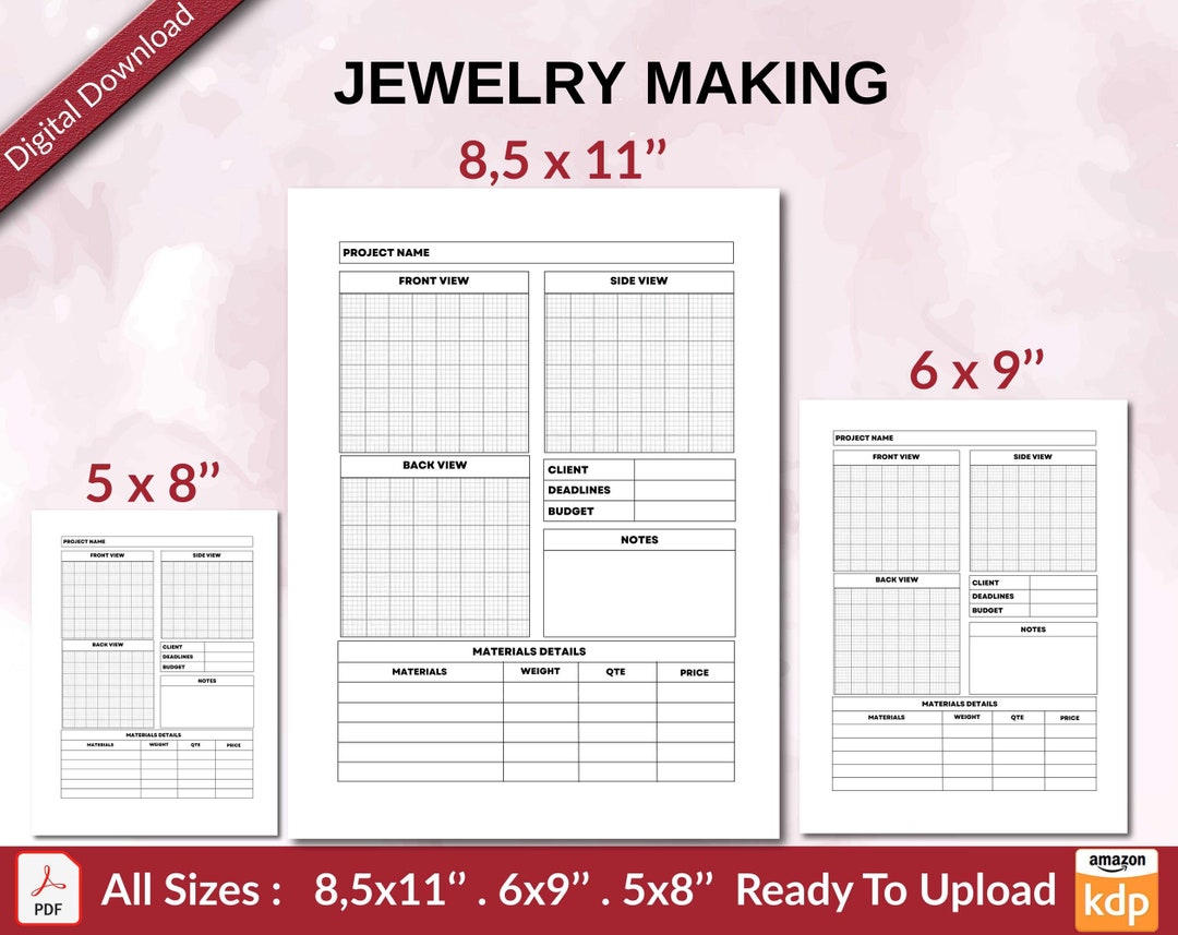 JEWELRY Making 120 Pages Ready to Upload PDF Used as Low Content ...