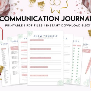 Communication Journal, DBT Interpersonal Effectiveness, Mental Health ...