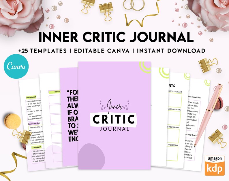 Inner Critic Journal, Self Discovery,self Esteem, Limiting Beliefs ...