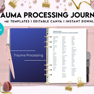 Trauma Processing Journal , Trauma Therapy, PTSD Worksheets, Emotion ...