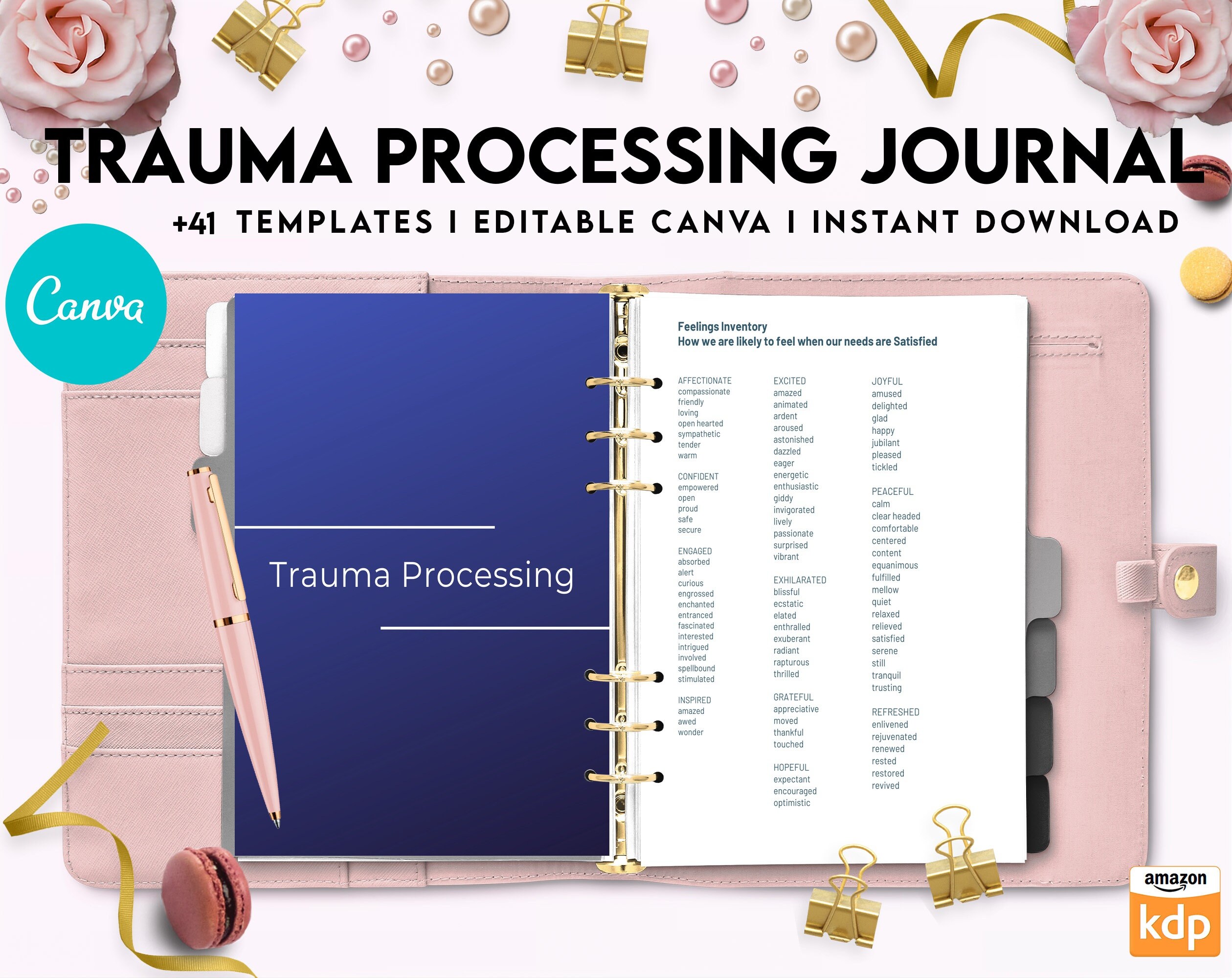 Trauma Processing Journal , Trauma Therapy, PTSD Worksheets, Emotion ...
