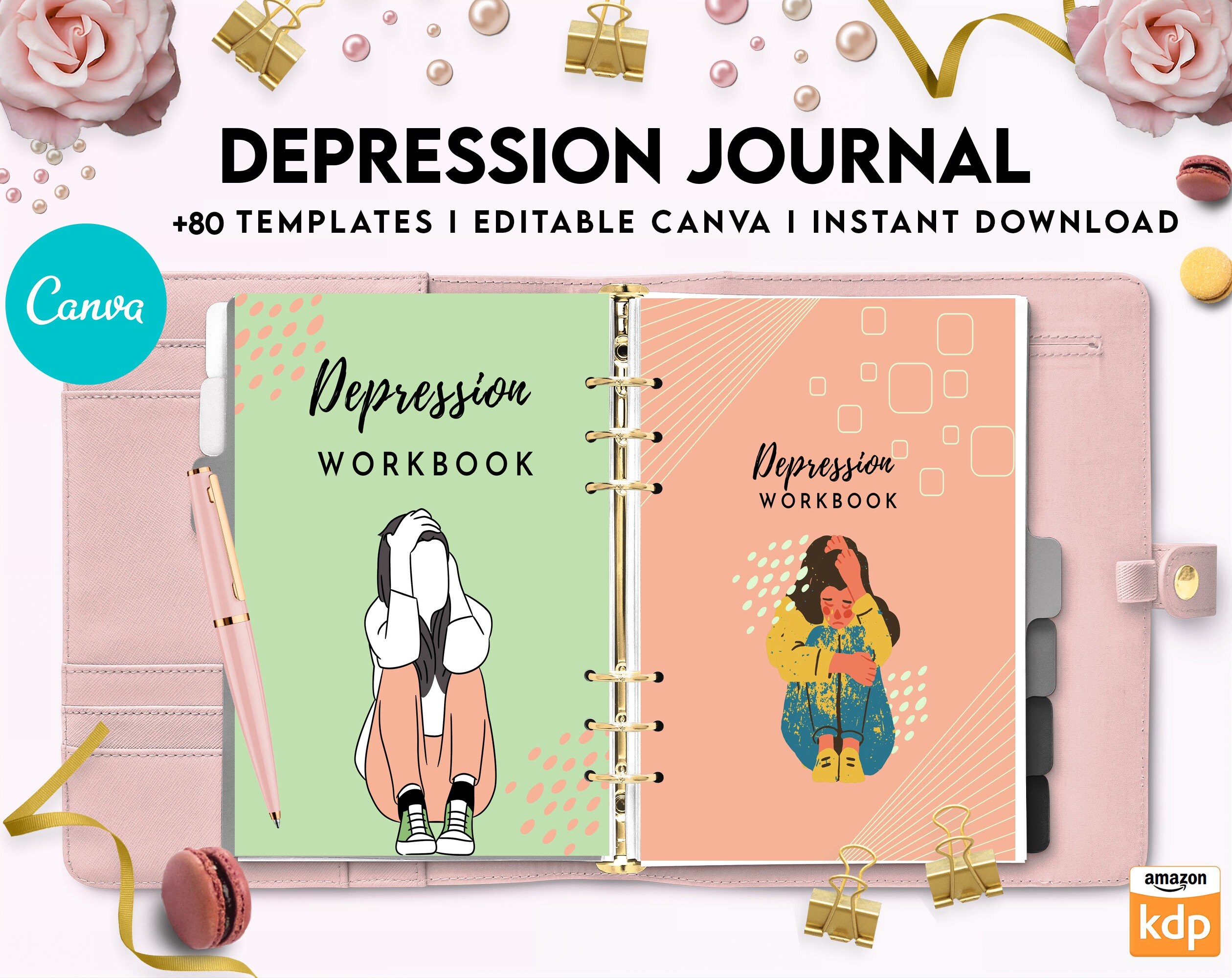 Depression Journal Therapy Journal Mental Health Journal - Etsy