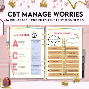 CBT Activity Book for Adults and Kids Age 12+, Therapy Worksheets ...