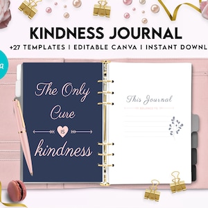 Kindness Journal, Act of Kindness, Therapy Journal , Self Discovery ...