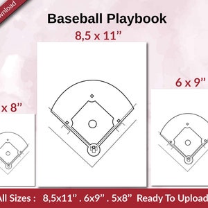 Baseball Playbook 120 Pages Ready to Upload PDF Used as Low Content ...