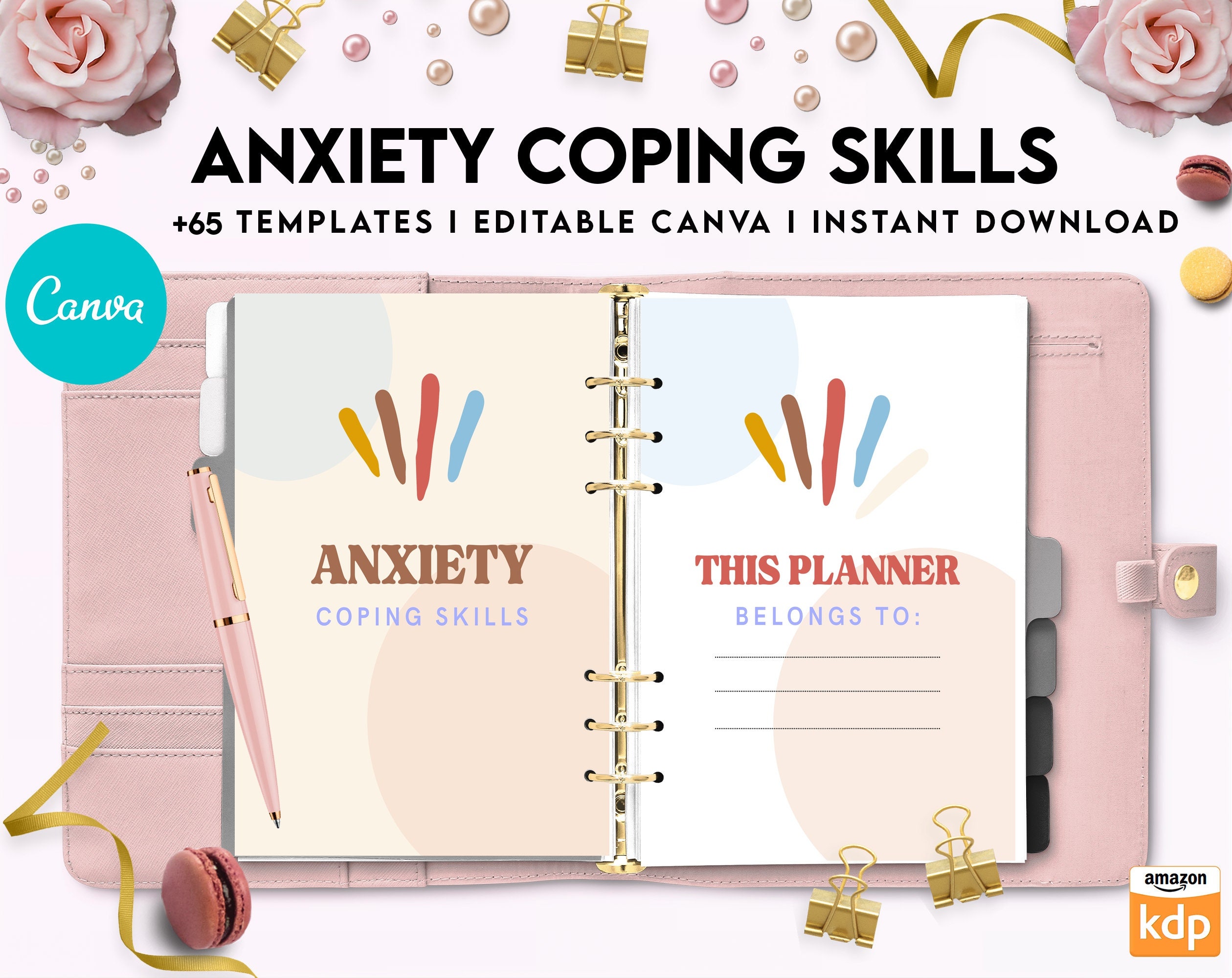 Anxiety Coping Skills, Anxiety Therapy Journal, Self Care Journal ...